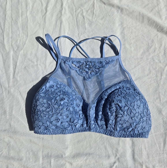 Xhilaration | Intimates & Sleepwear | Lace Bralette In Blue | Poshmark